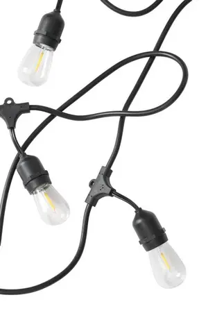 BRIGHTECH 24 Ft Or 48 Ft, Plug‑in Heavy Duty Led Outdoor String Lights - 48 Ft 15 Bulbs | Neutral White